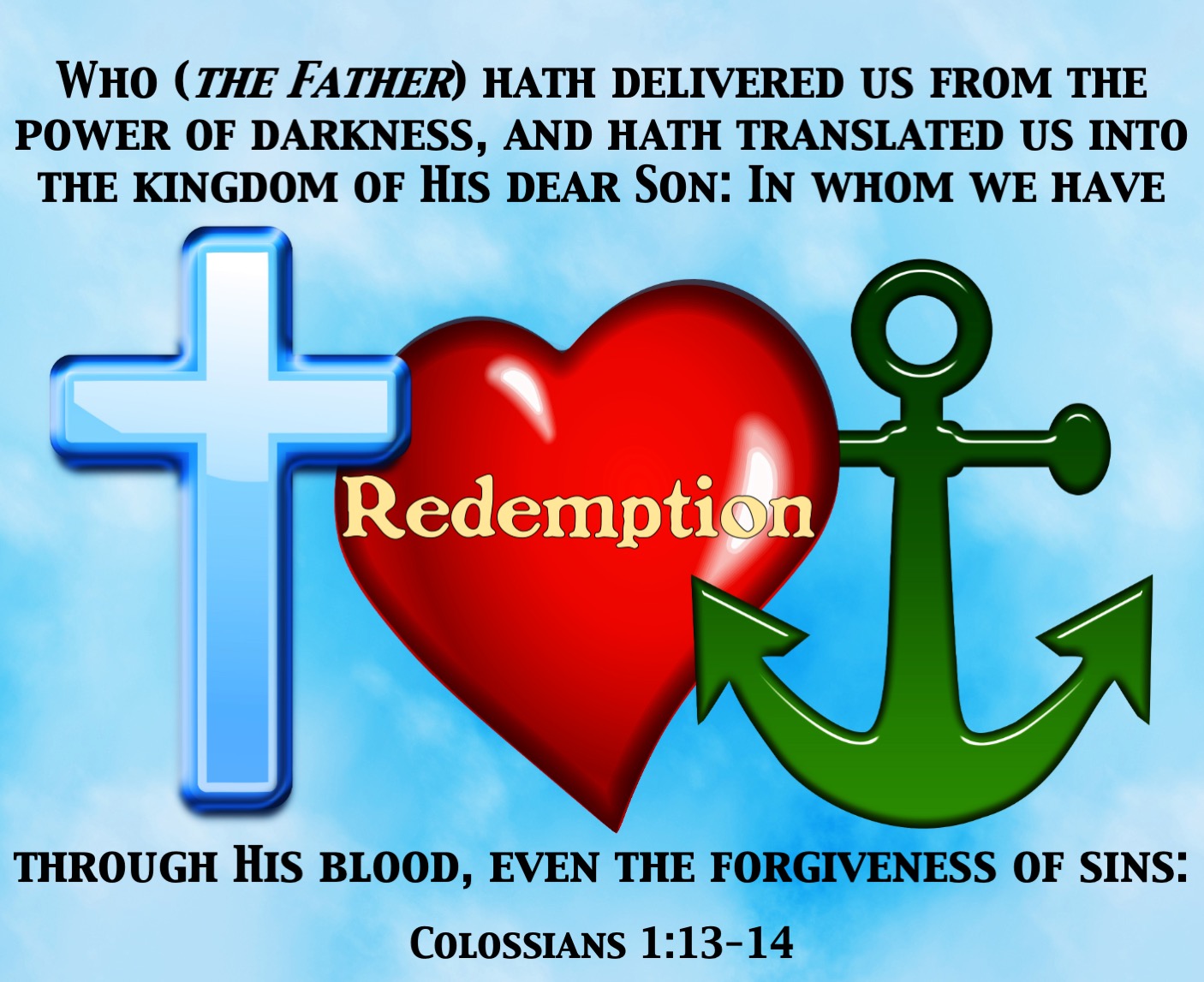 Colossians 1:13-14 KJV – KJV Bible Verses