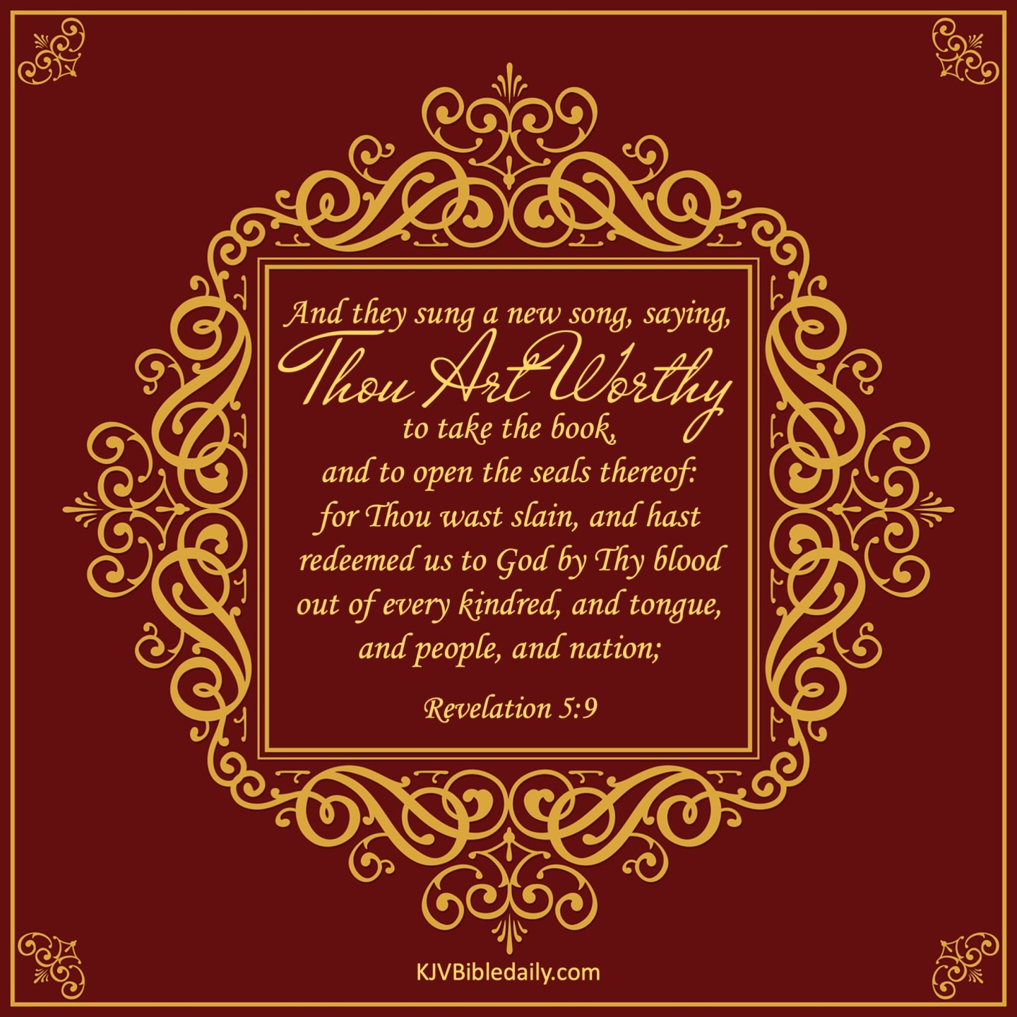 Revelation 5:9 KJV – KJV Bible Verses