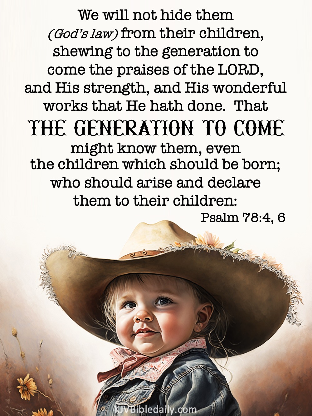 Psalm 78:4, 6 KJV – KJV Bible Verses