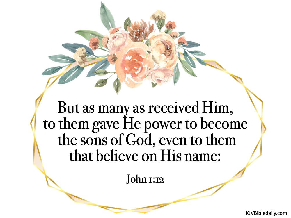 John 1:12 KJV – KJV Bible Verses