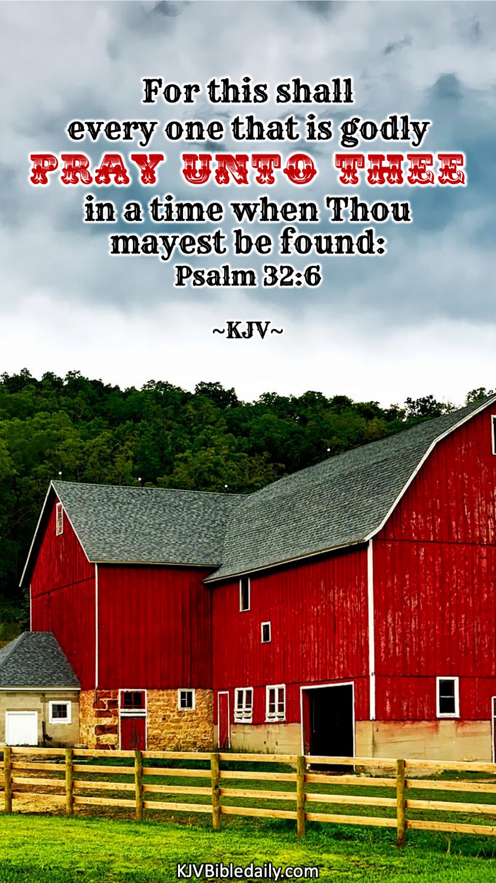 Psalm 32:6 KJV – KJV Bible Verses