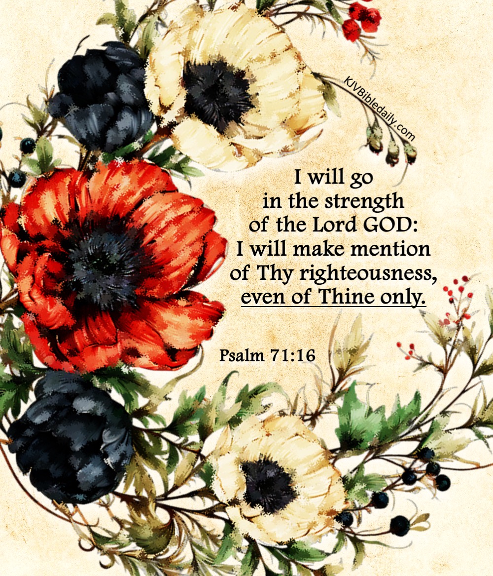 Psalm 71:16 KJV – KJV Bible Verses
