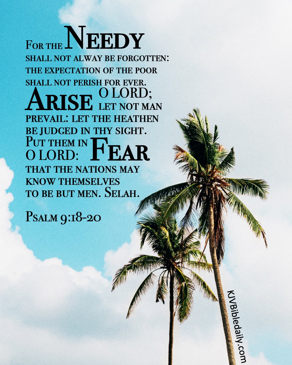 Psalm 9:18-20 KJV – KJV Bible Verses